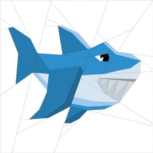 Shark | Quilt Art Design